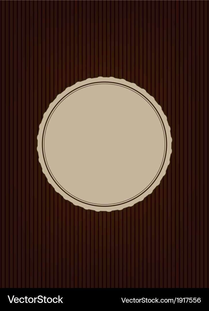 Brown creative cover Royalty Free Vector Image