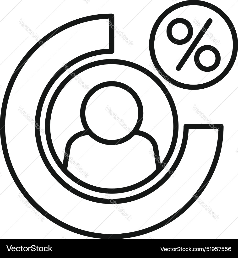 Marketing manager analyzing customer segmentation Vector Image