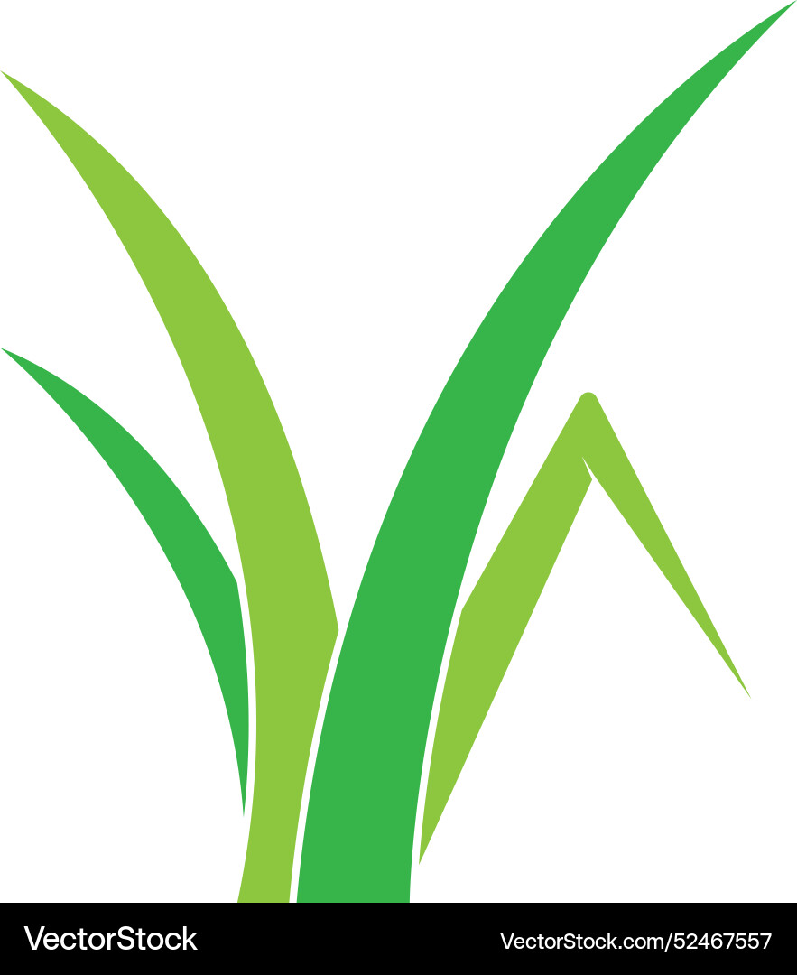 Grass logo Royalty Free Vector Image - VectorStock