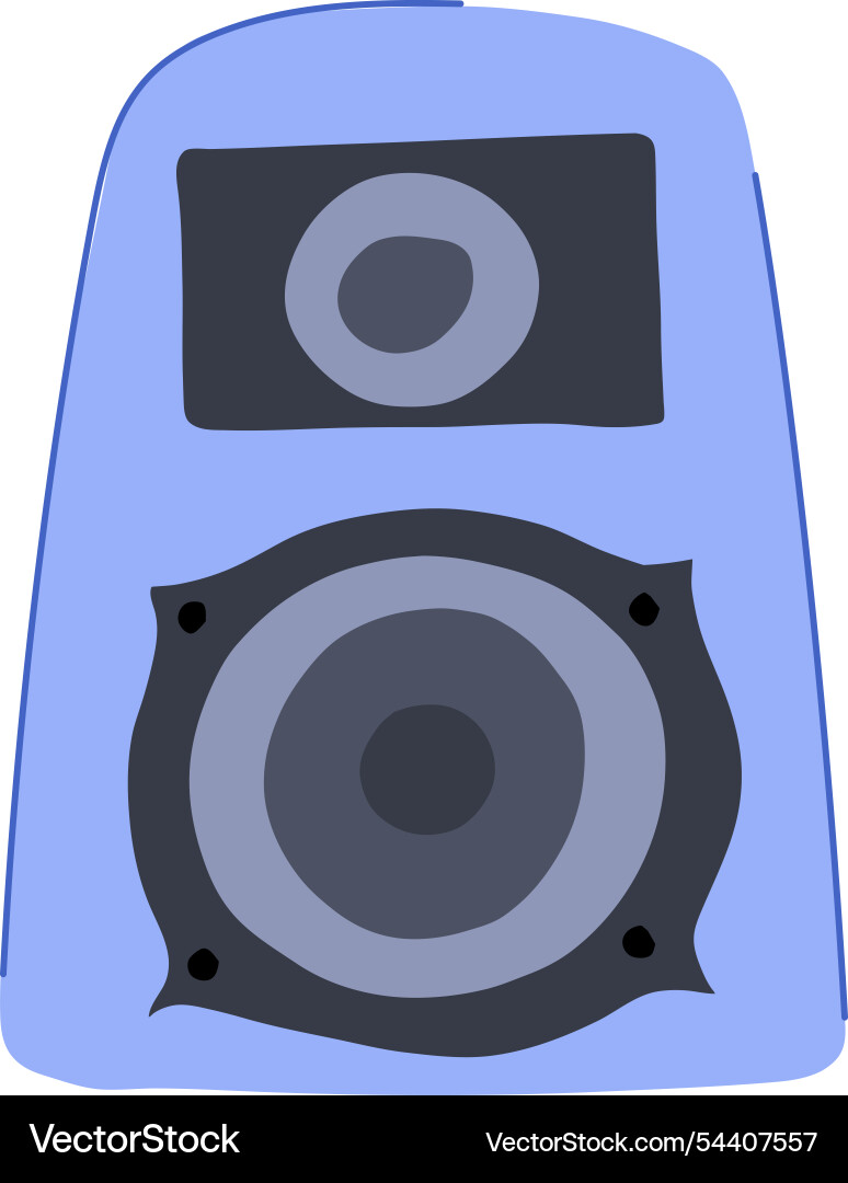 Surround Lautsprecher Musik Cartoon Lizenzfreier Vektor
