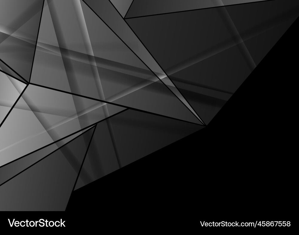 Dark Grey Abstract Tech Background Royalty Free Vector Image