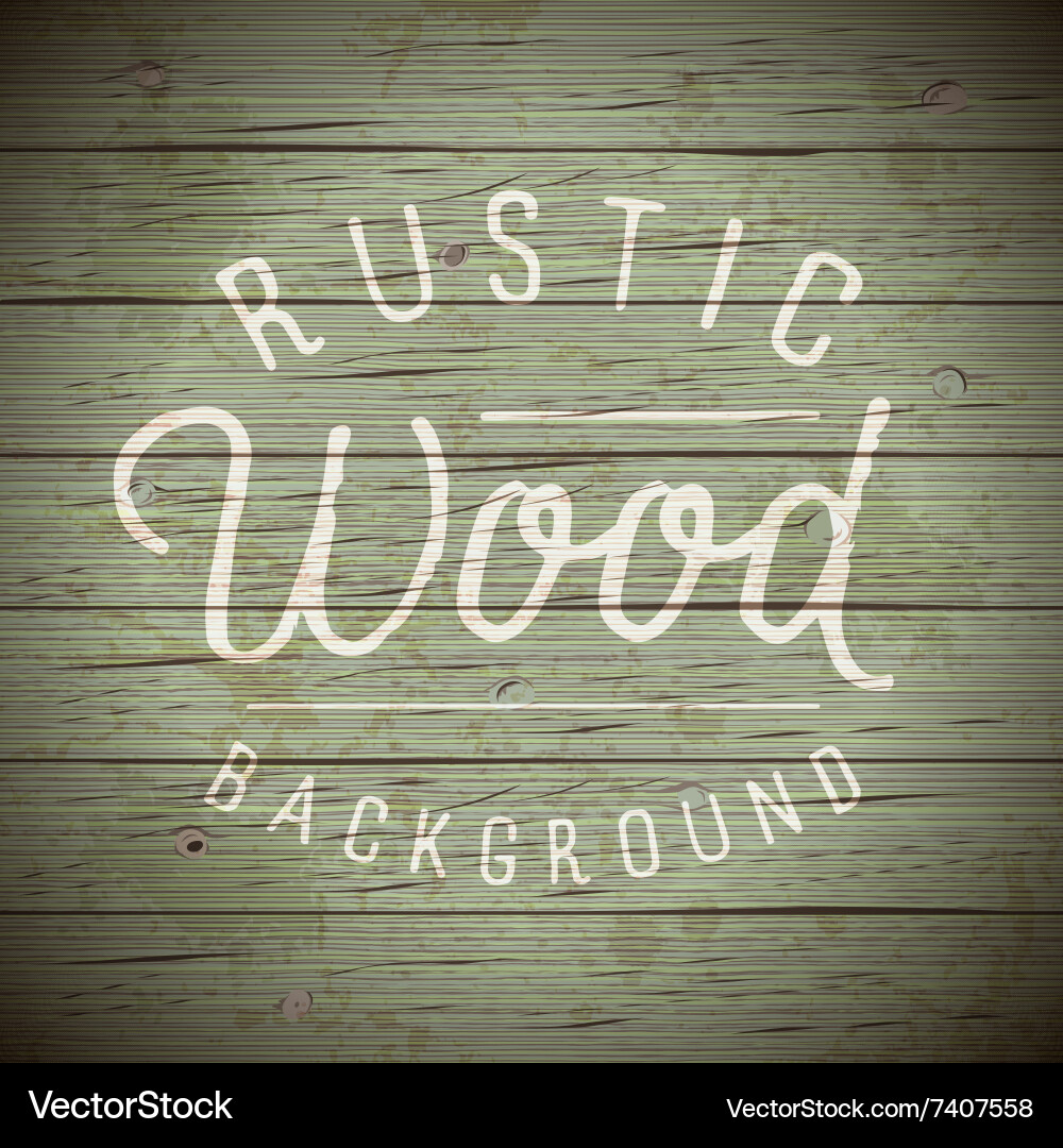 Rustic Dark Green Wood Background Royalty Free Vector Image
