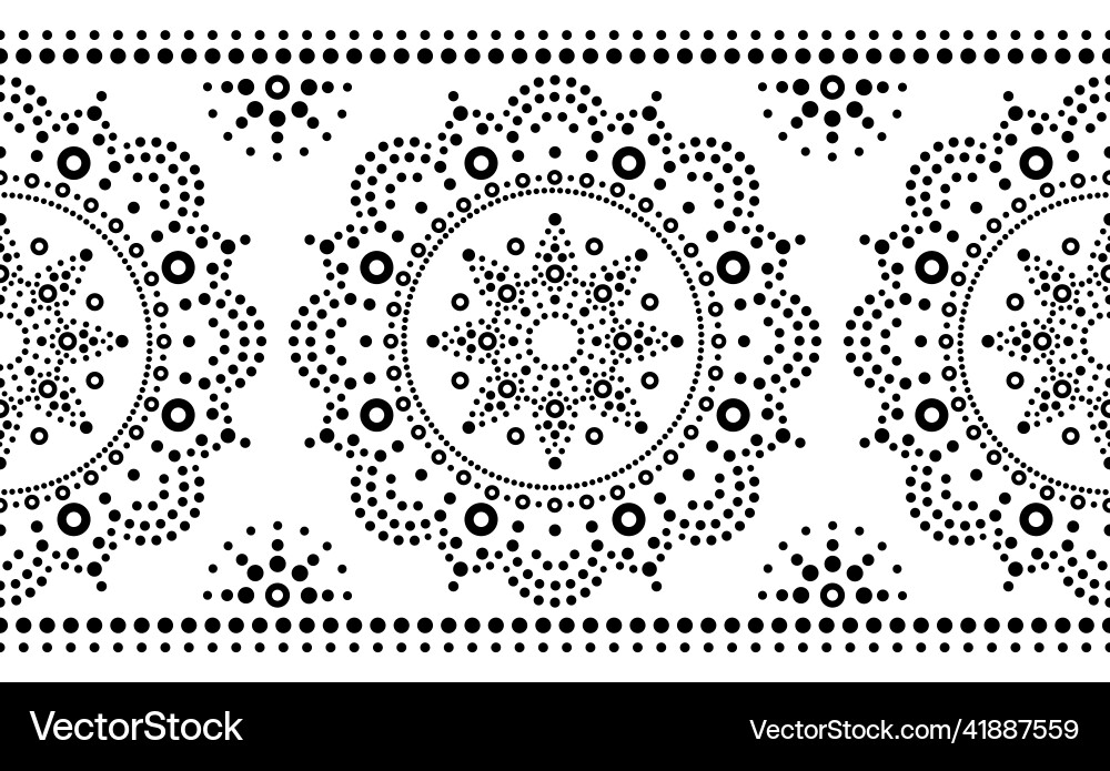 Aboriginal dot art seamless pattern Royalty Free Vector
