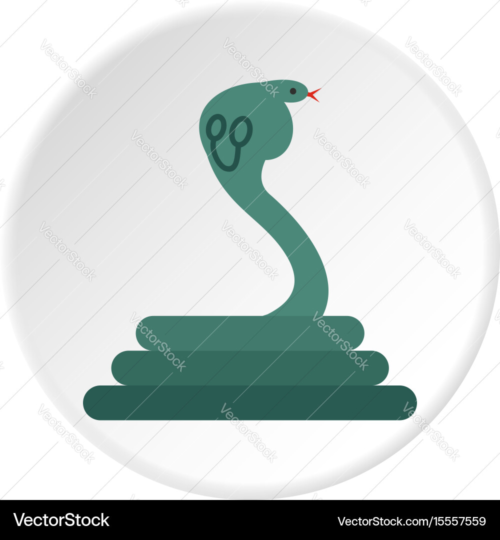 Cobra icon circle Royalty Free Vector Image - VectorStock