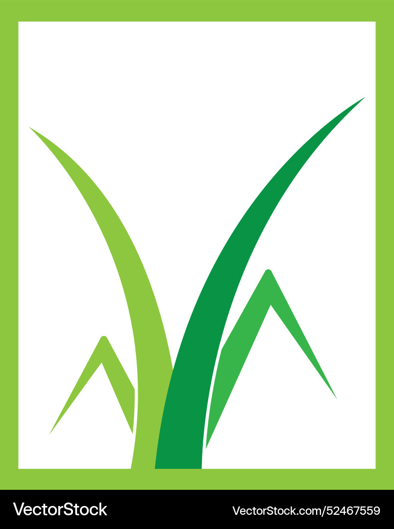 Grass logo Royalty Free Vector Image - VectorStock