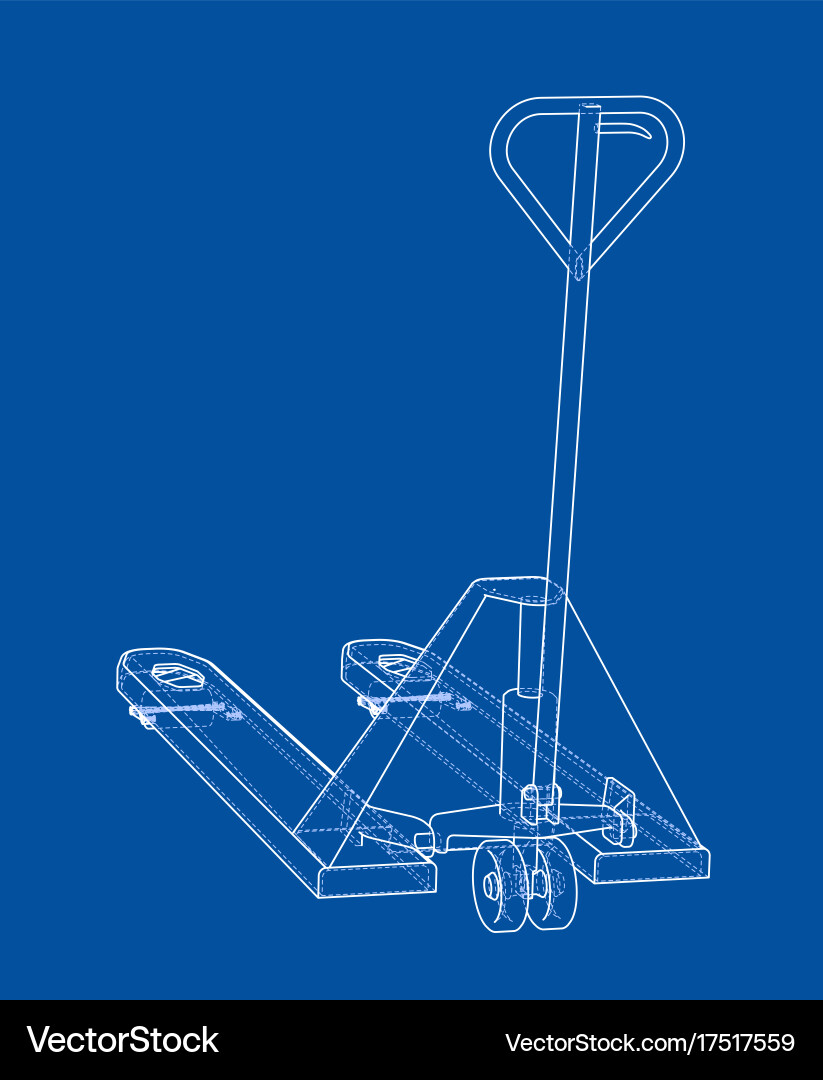 Hand pallet truck Royalty Free Vector Image - VectorStock