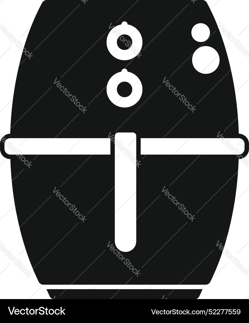 Modern deep fryer icon showing kitchen appliance Vector Image