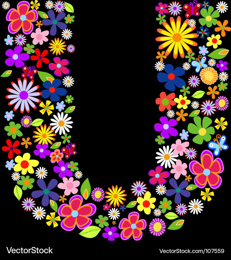 U Royalty Free Vector Image - VectorStock