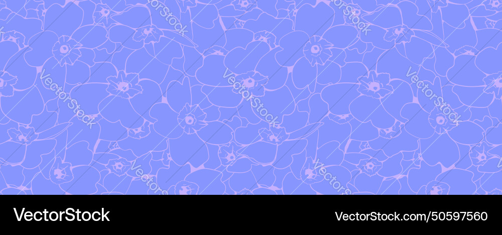 Hand drawn floral pattern design flower drawing Vector Image