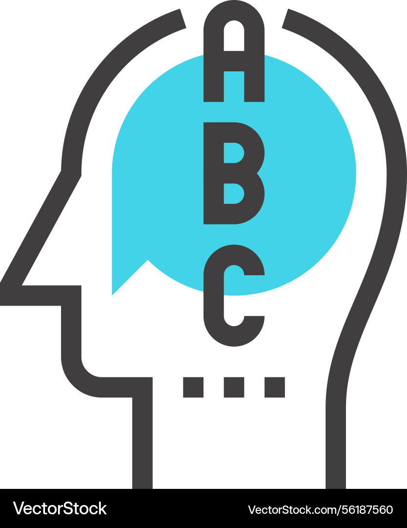 Learning icon concept Royalty Free Vector Image