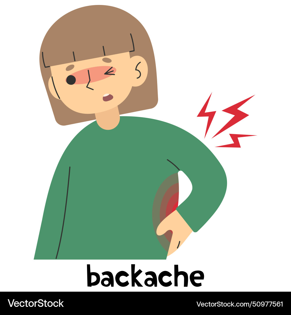 Backache 5 Royalty Free Vector Image - VectorStock
