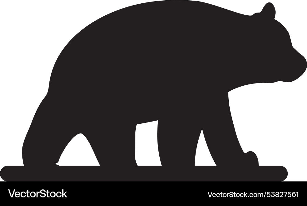 Bear icon logo design template isolated Royalty Free Vector