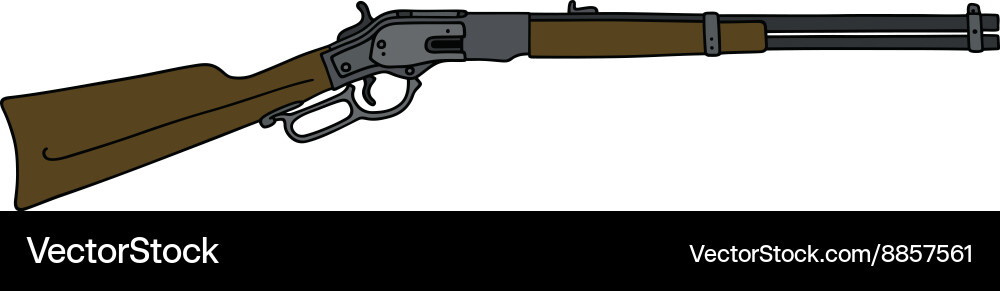 Classic wild west rifle Royalty Free Vector Image