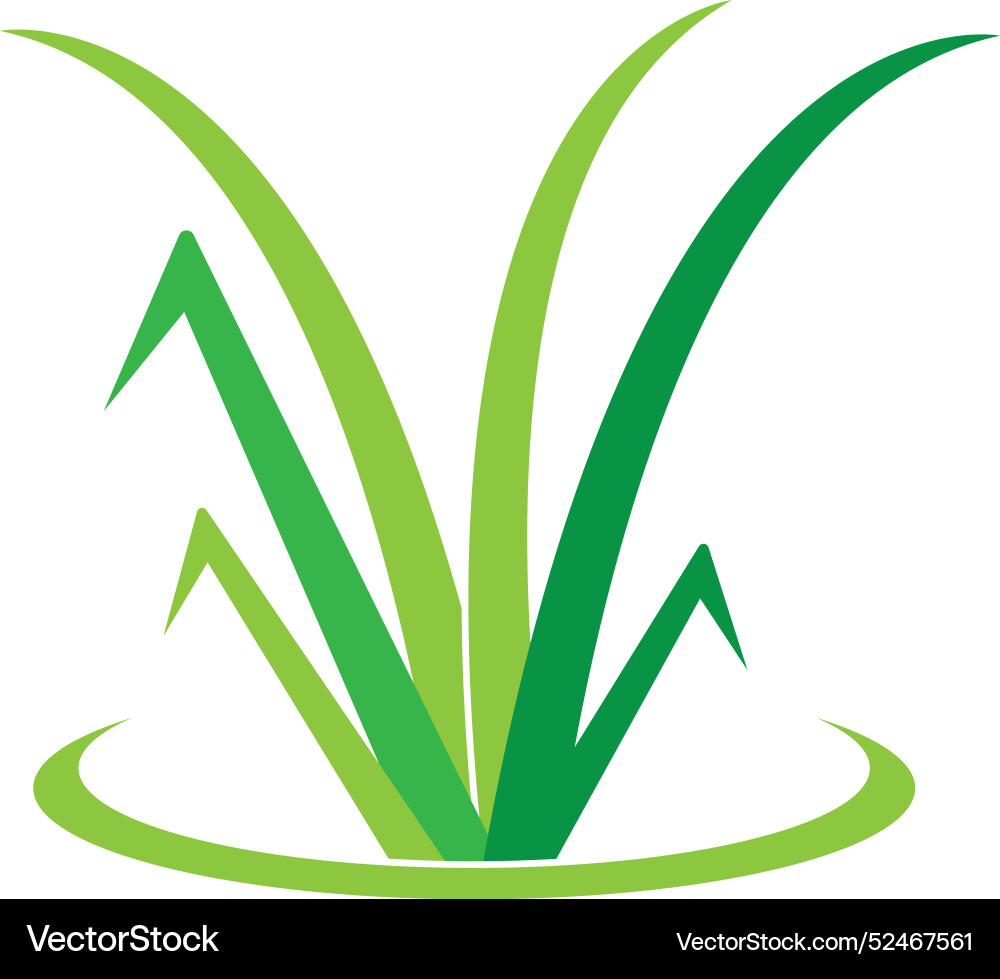 Grass logo Royalty Free Vector Image - VectorStock