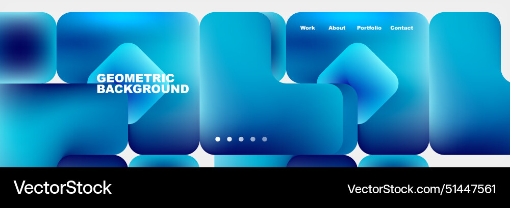 Teal liquid color background design for landing Vector Image