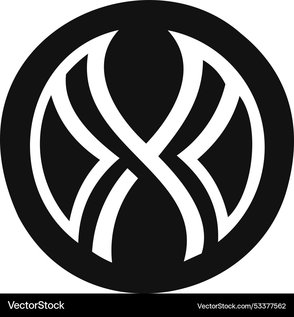 A modern minimalist logo for the professional spo Vector Image