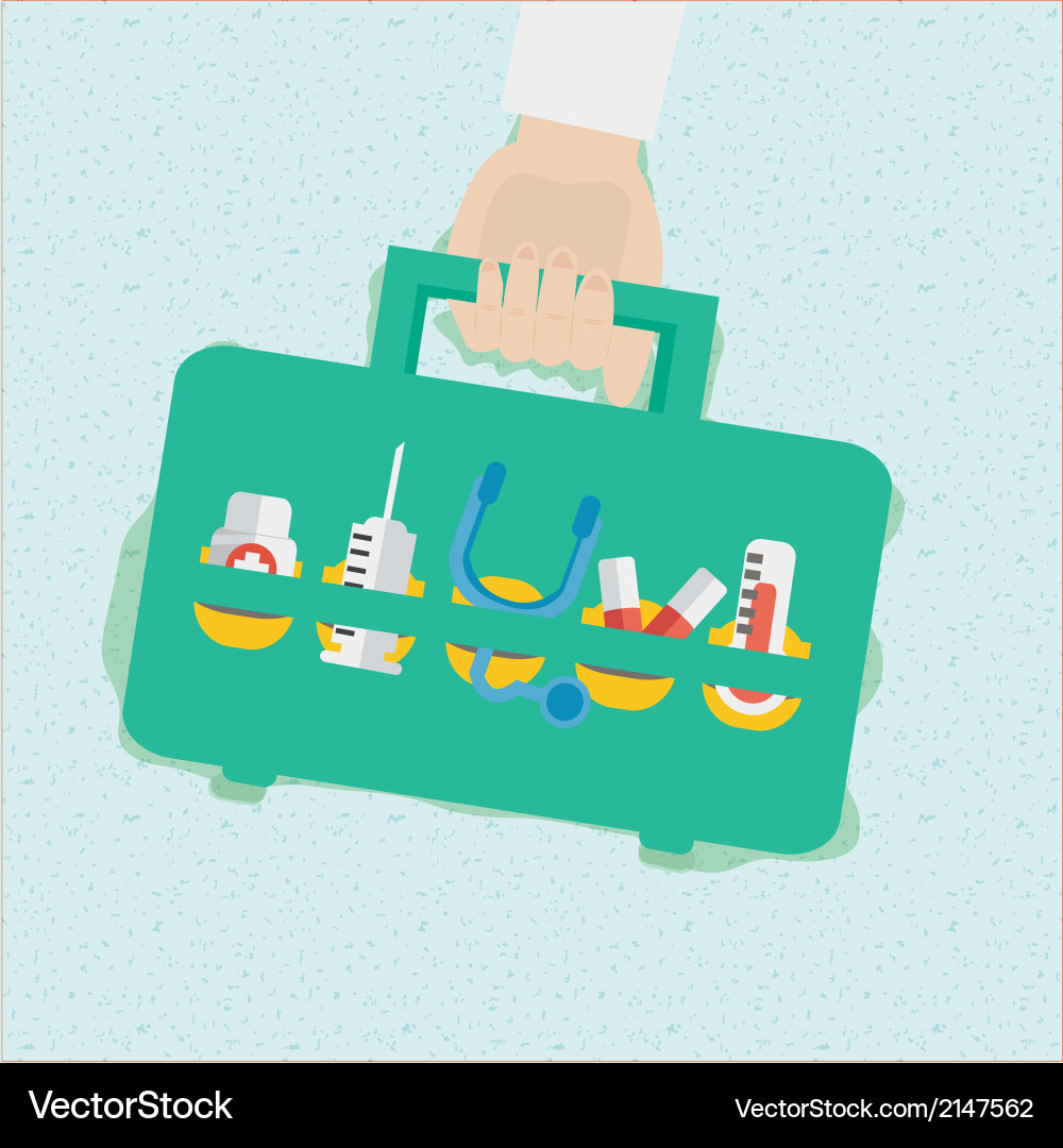 First Aid Kit Box Royalty Free Vector Image - VectorStock