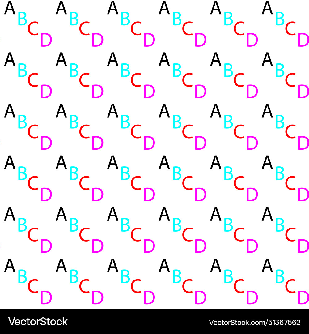 Free styled alphabet set pattern Royalty Free Vector Image