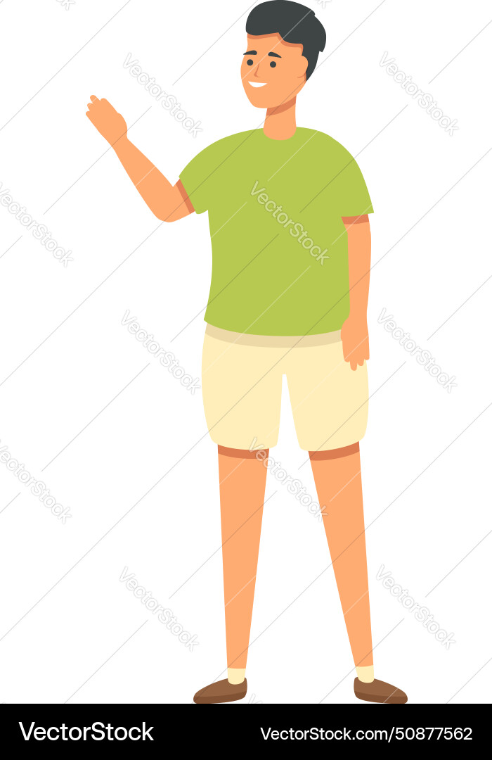 Kid ready for lesson icon cartoon art Royalty Free Vector