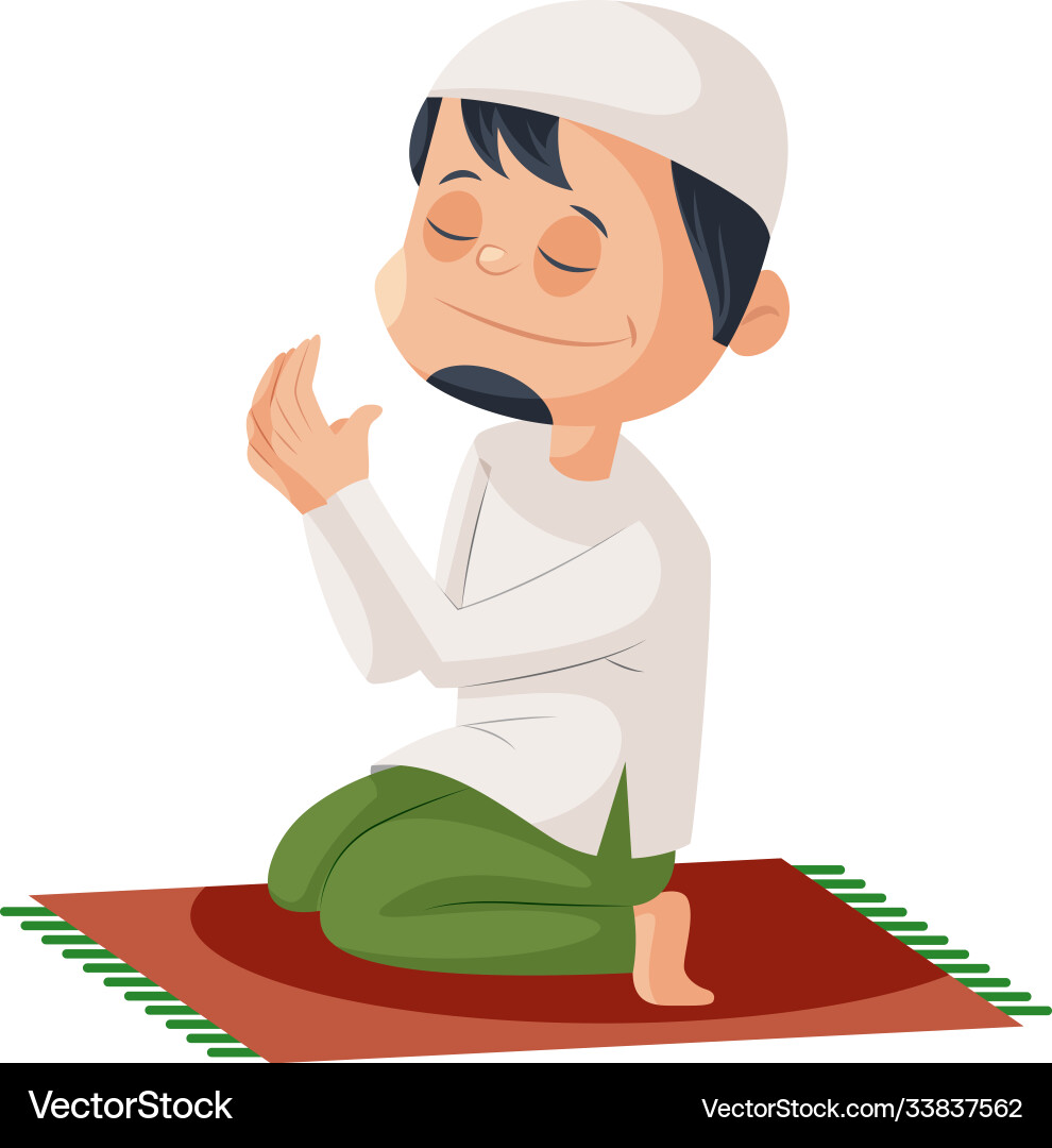 Muslim boy Royalty Free Vector Image - VectorStock