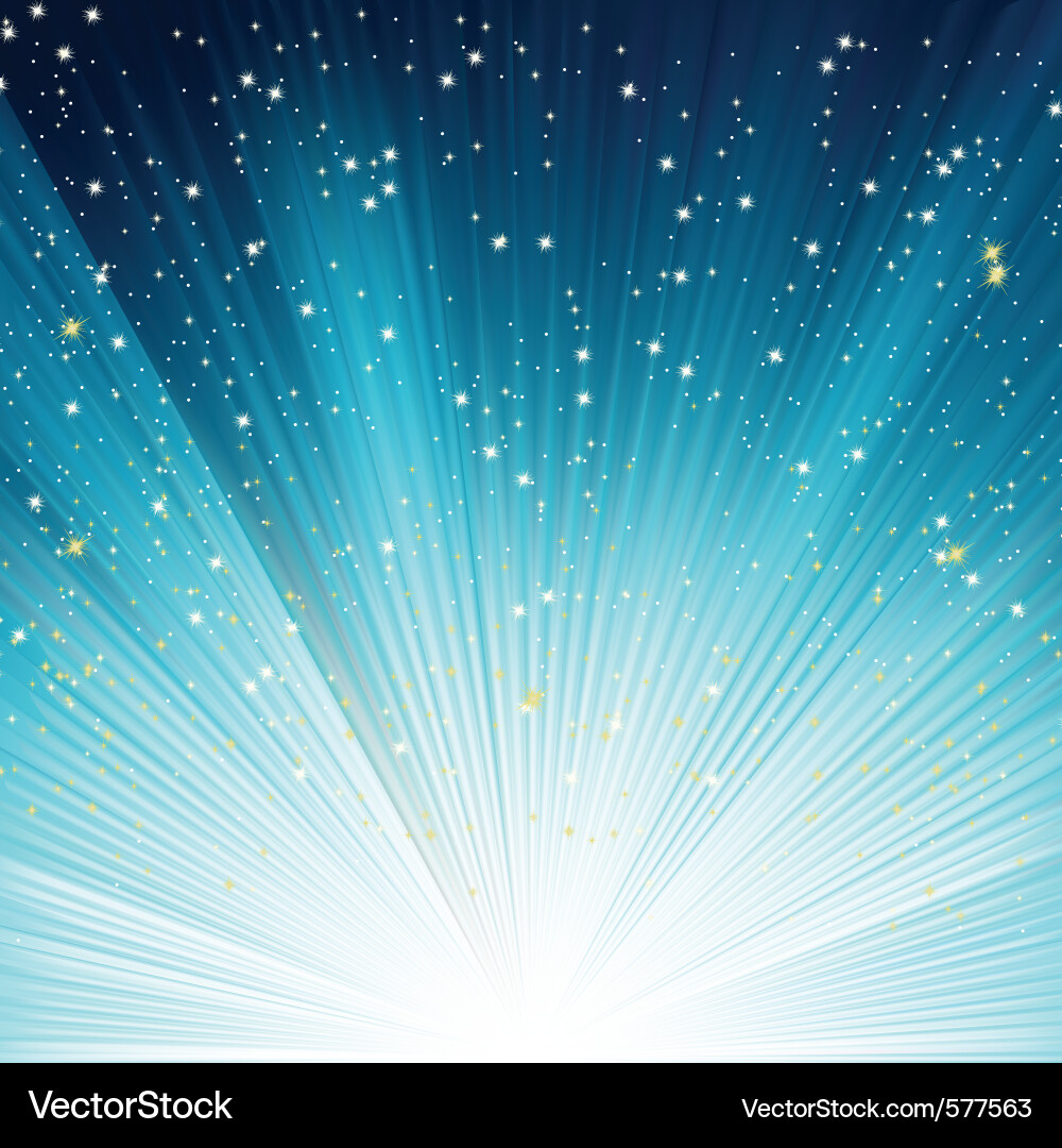 Blue luminous rays Royalty Free Vector Image - VectorStock