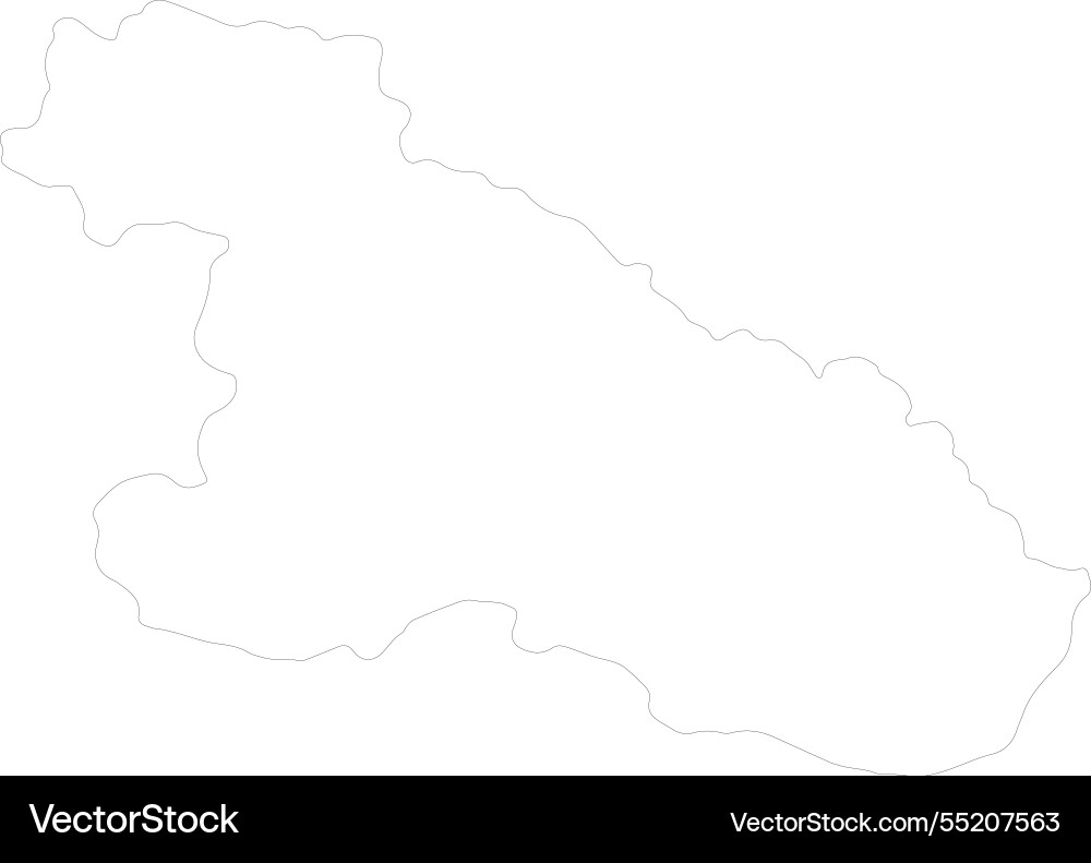 Karnali nepal outline map Royalty Free Vector Image