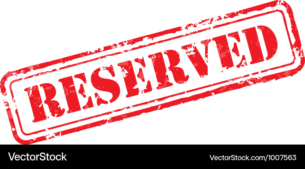 Reserved rubber stamp Royalty Free Vector Image