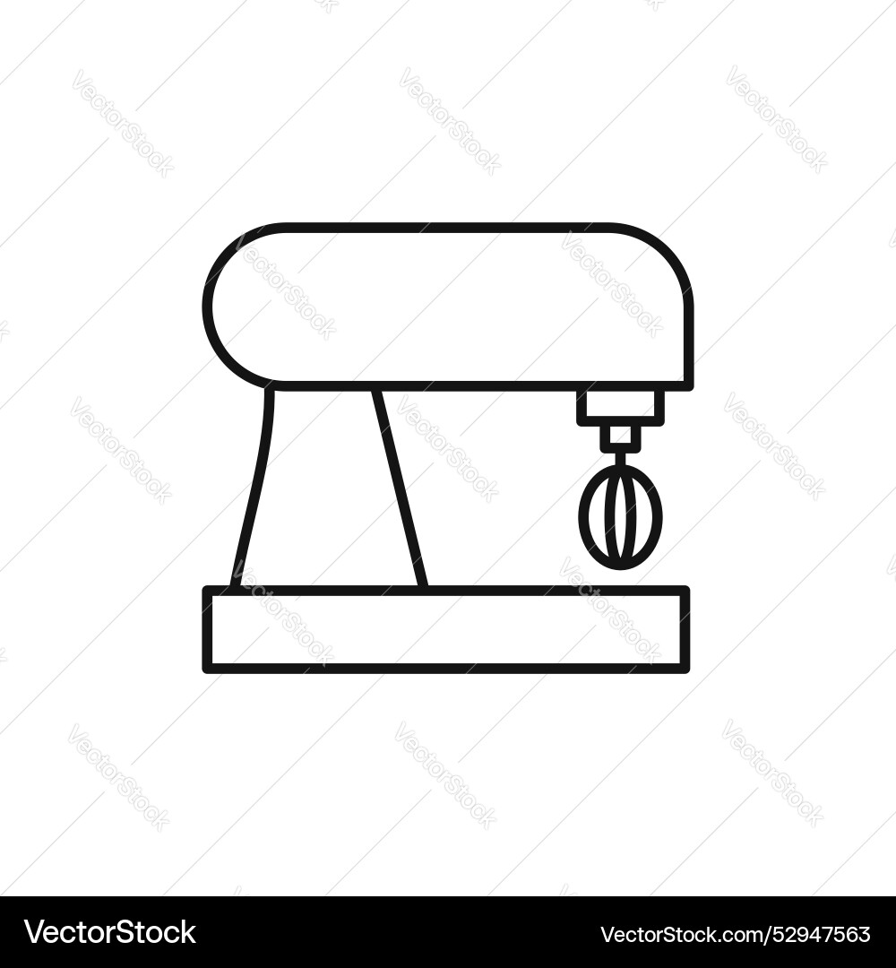 Stand mixer icon symbol on white background Vector Image