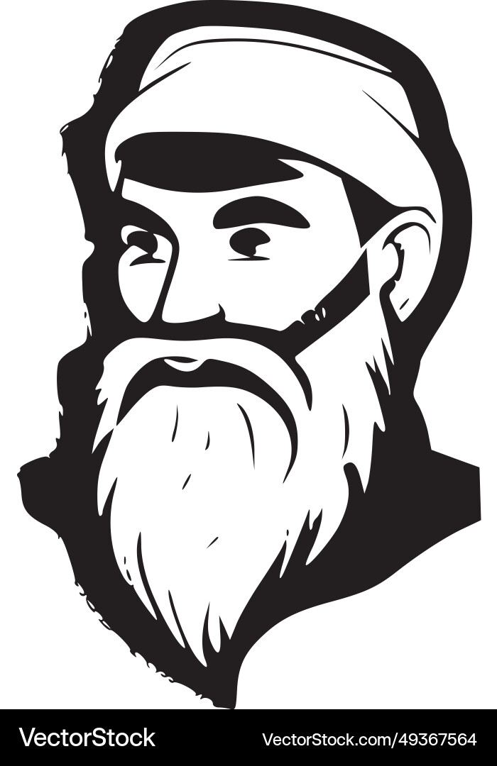 Baba - minimalist and flat logo Royalty Free Vector Image