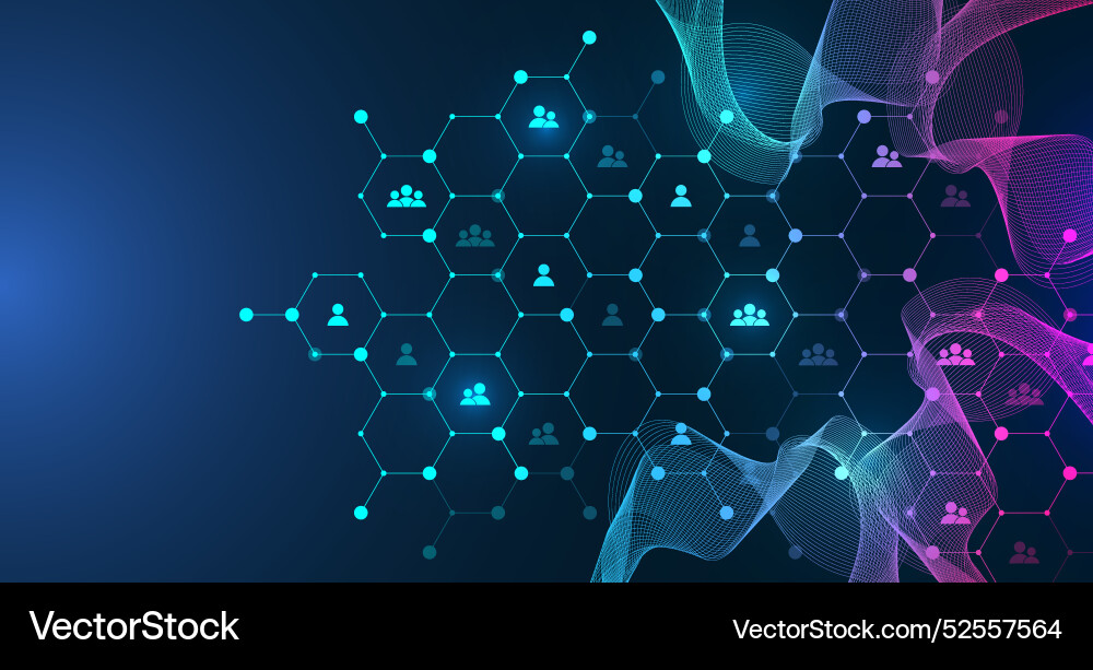 Social network communication concept global Vector Image