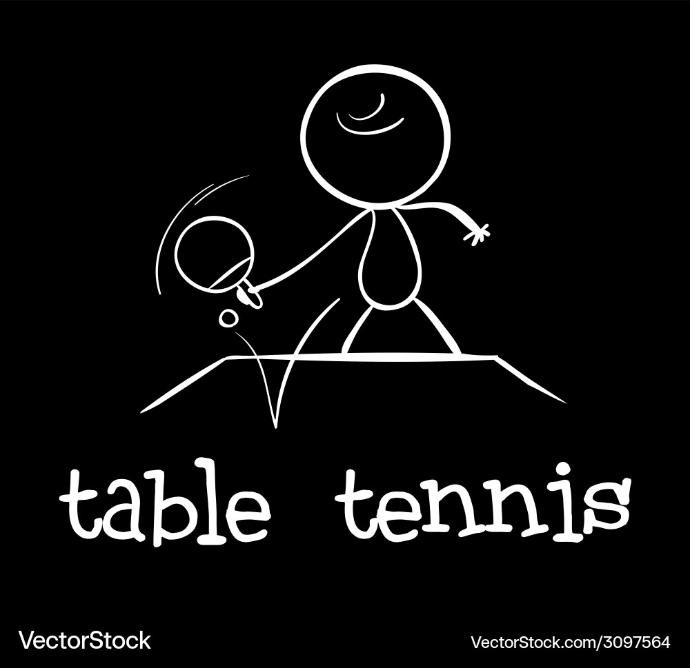Table tennis Royalty Free Vector Image - VectorStock