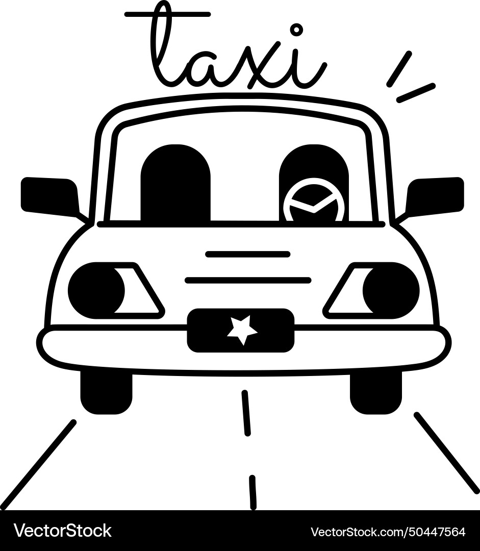 Taxi Royalty Free Vector Image - VectorStock