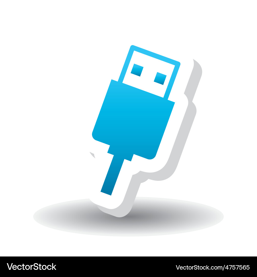 USB Connector Icon Royalty Free Vector Image - VectorStock