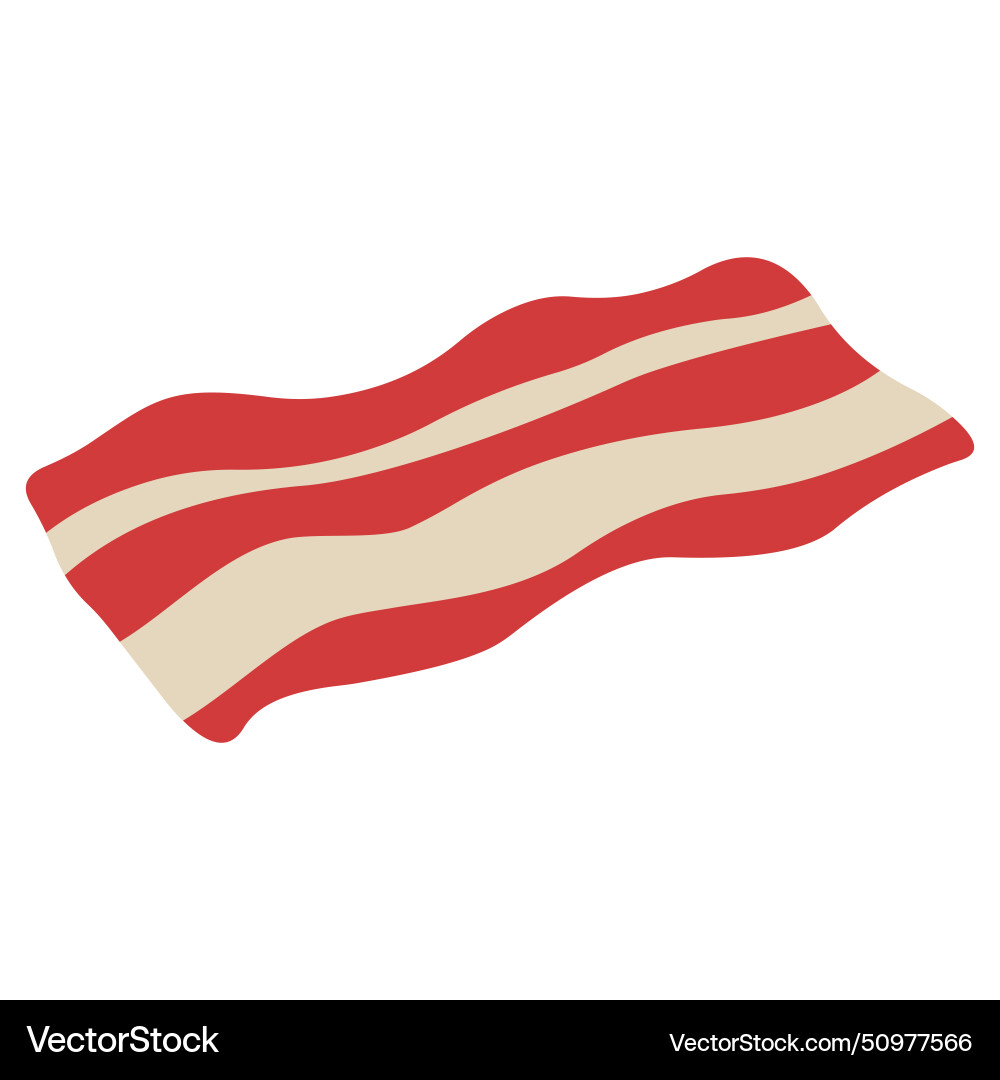 Bacon single 2 Royalty Free Vector Image - VectorStock