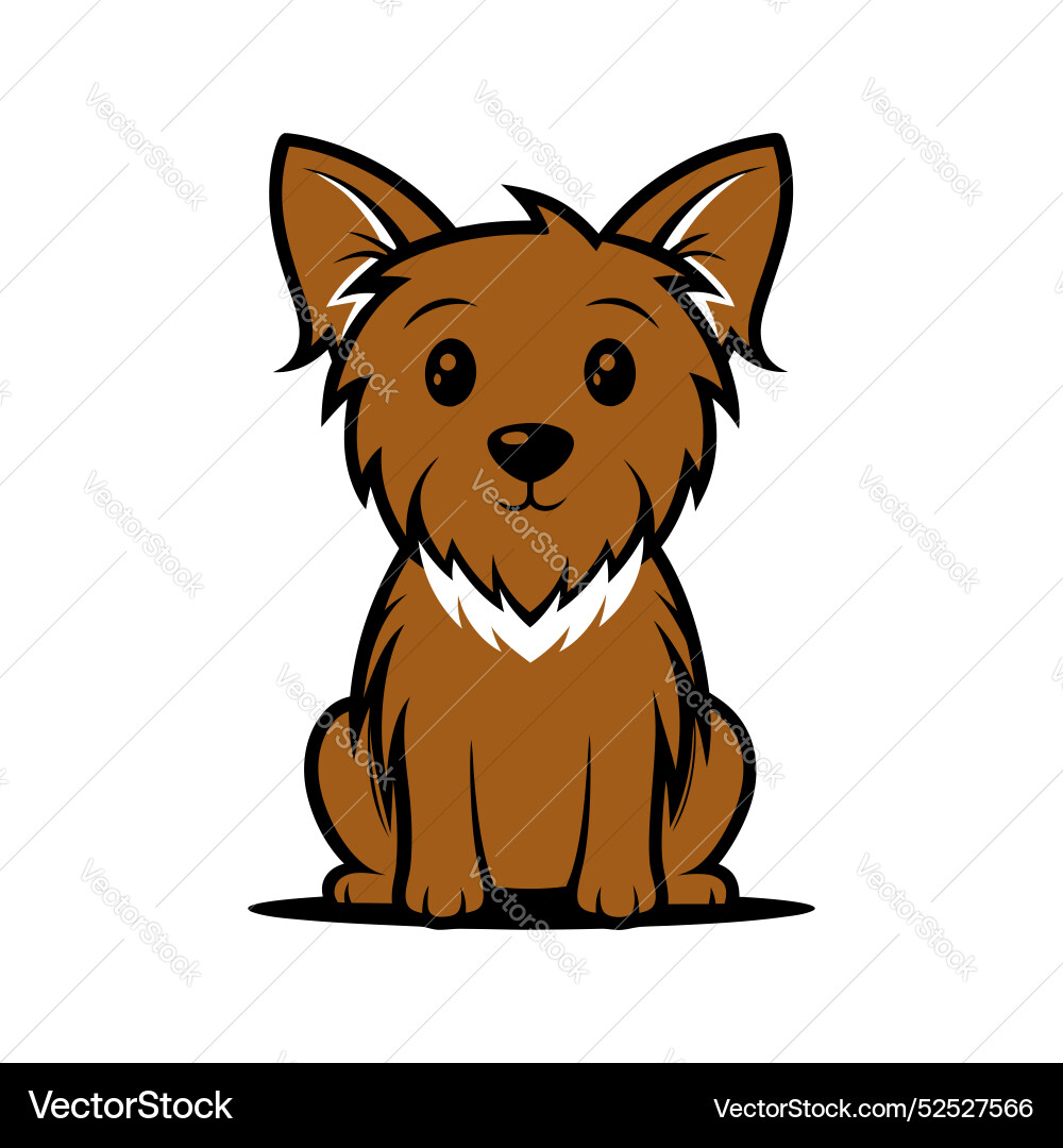 Dog mascot colorful template Royalty Free Vector Image