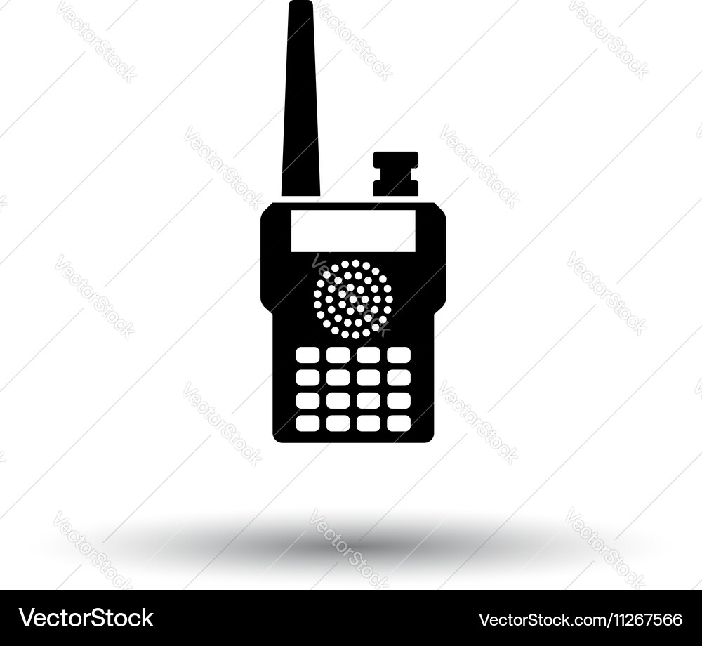 Portable radio icon Royalty Free Vector Image - VectorStock