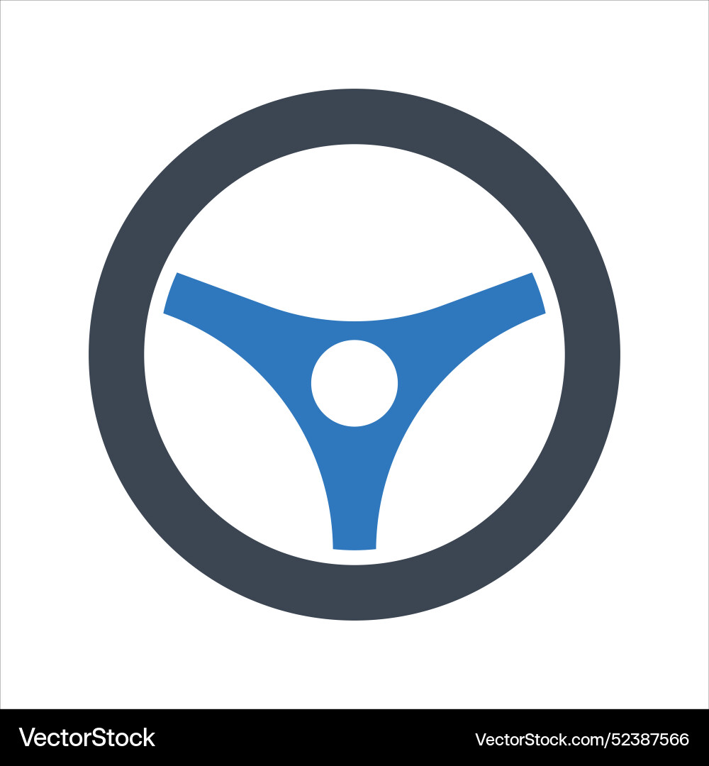 Steering wheel icon Royalty Free Vector Image - VectorStock