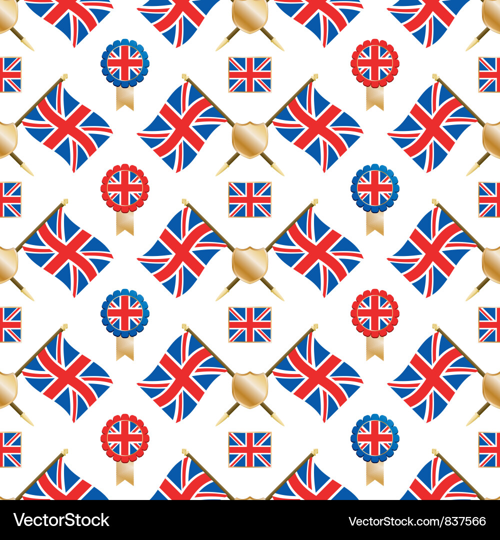 Uk seamless pattern Royalty Free Vector Image - VectorStock