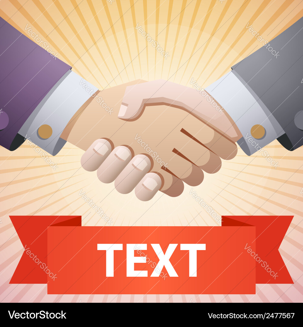 Handshake Royalty Free Vector Image - VectorStock