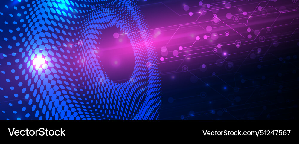 Technology abstract futuristic science background Vector Image