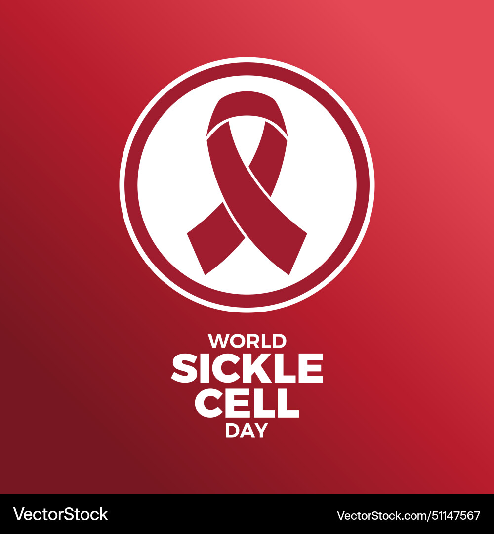 World sickle cell day poster Royalty Free Vector Image