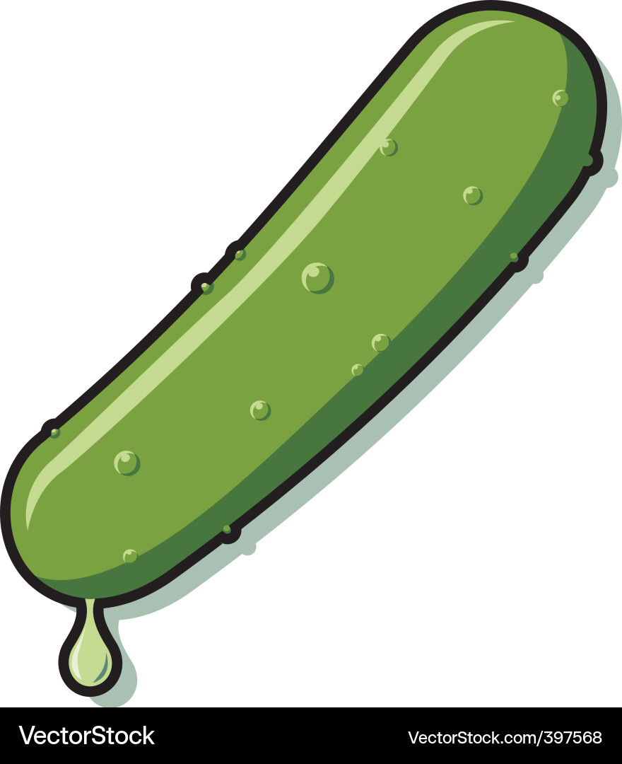 Cartoon Pickle Illustration Royalty Free Vector Image
