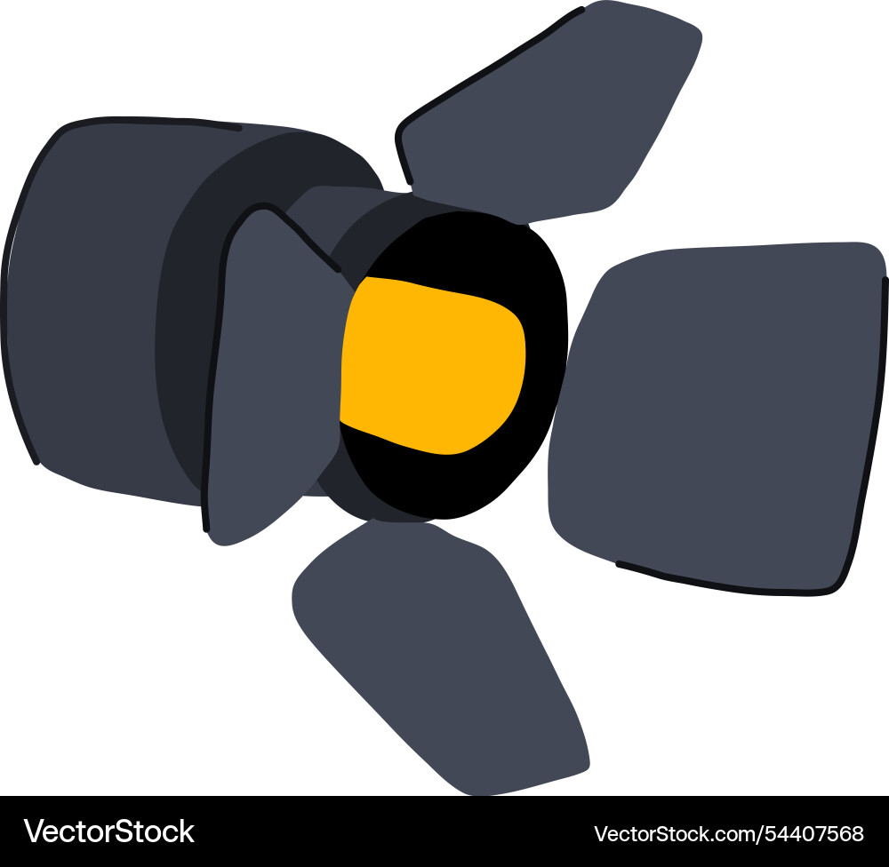 Ing spotlight stage cartoon Royalty Free Vector Image