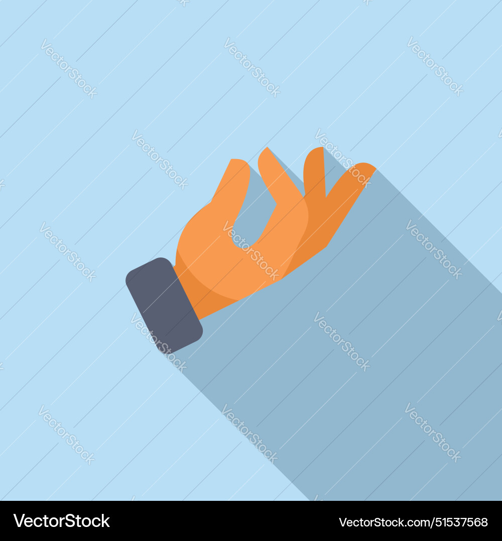 Minimalist of hand gesture Royalty Free Vector Image