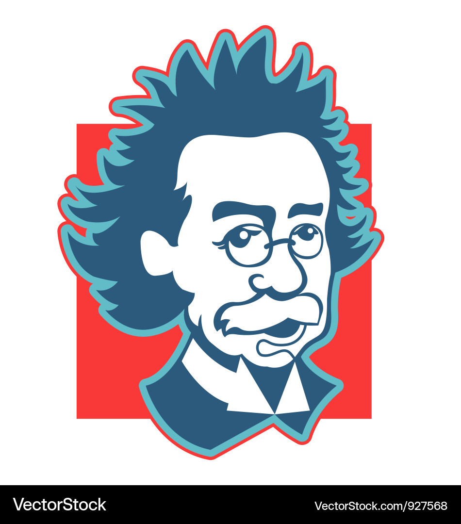 Professor stein Royalty Free Vector Image - VectorStock