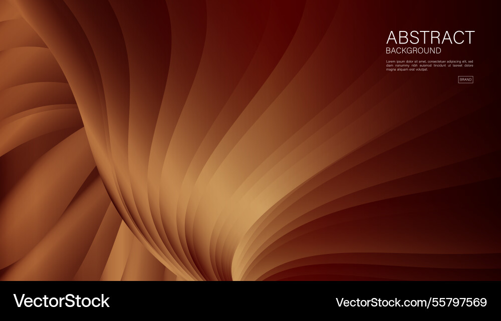 Brown wave background Royalty Free Vector Image