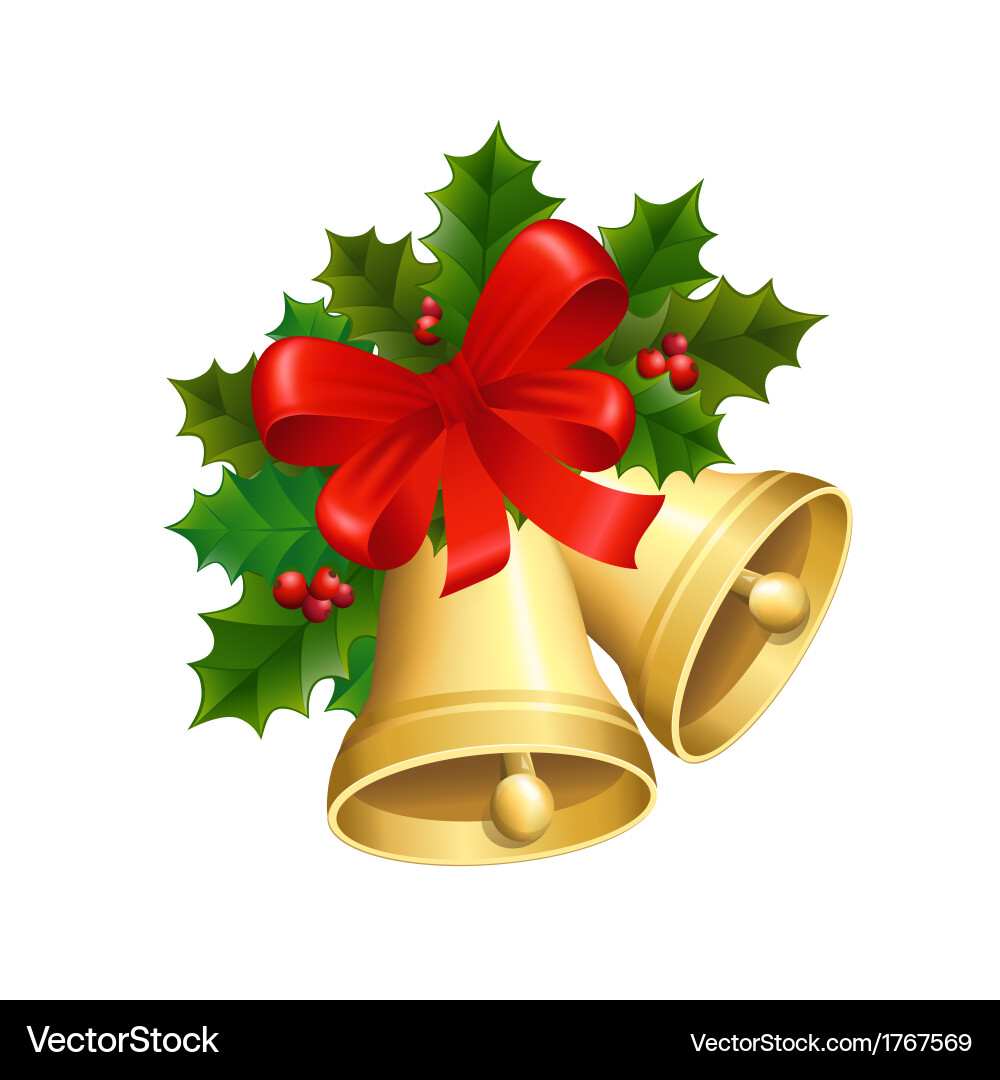 Christmas bells Royalty Free Vector Image - VectorStock