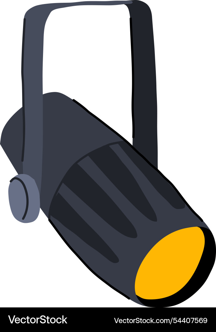 Ed spotlight stage cartoon Royalty Free Vector Image