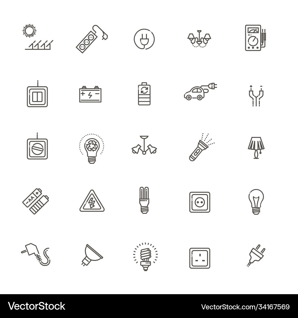 Electricity power and energy Royalty Free Vector Image