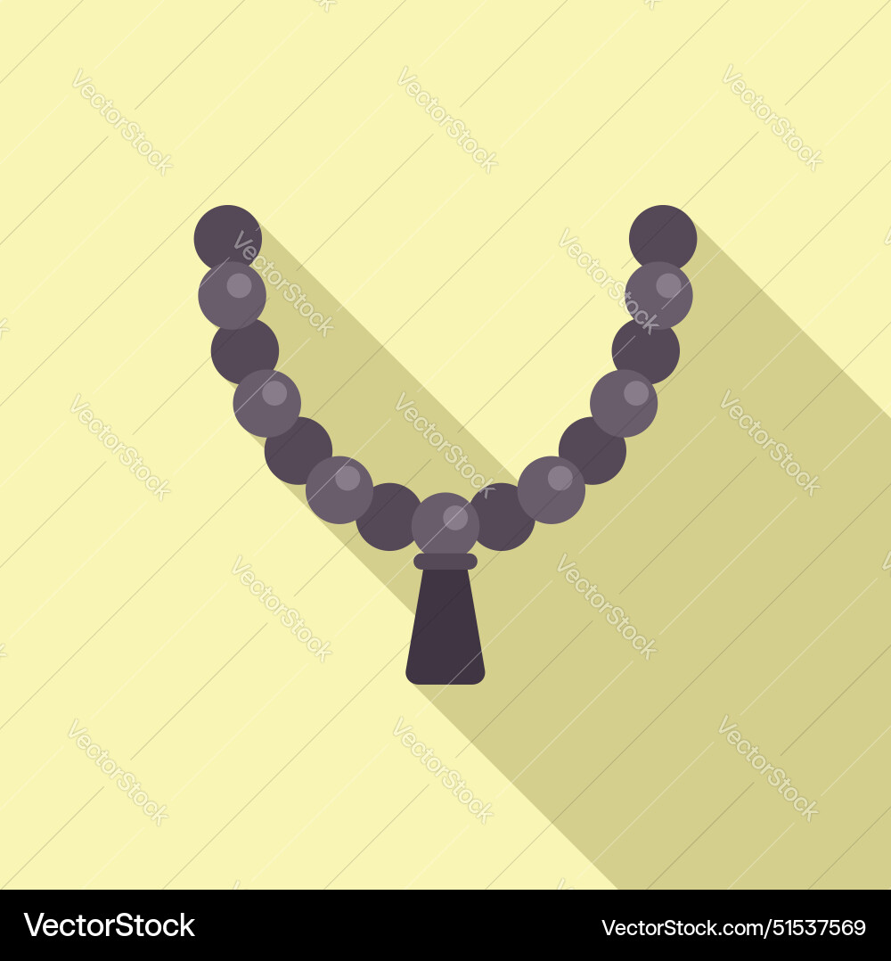 Elegant beaded necklace with tassel Royalty Free Vector